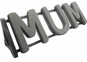 Mum Plastic Backed Letter Frame - Dry Foam - LARGE ITEM – Titleys ...