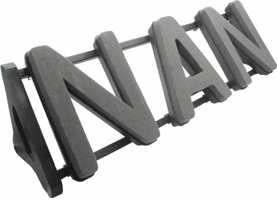 Nan Plastic Backed Letter Frame - Dry Foam - LARGE ITEM – Titleys ...